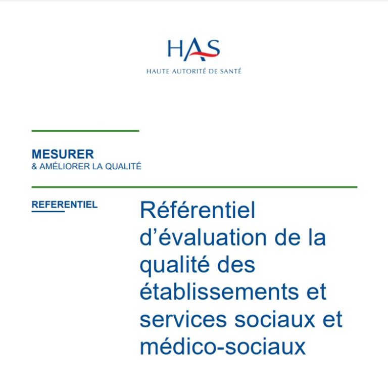 Evaluation des ESSMS – Etablissements et Services Sociaux et Médico ...